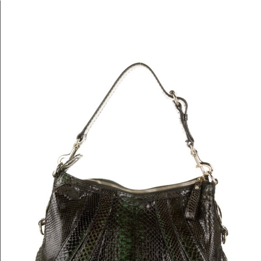 Green Python Gucci Hysteria Hobo Bag - Gem